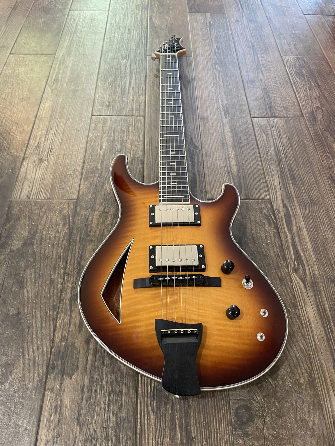 GH3 Flame Maple Burst - Maxey Archtops